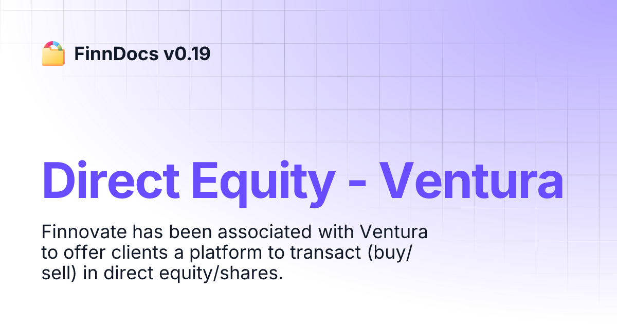 Direct Equity - Ventura | FinnDocs v0.19